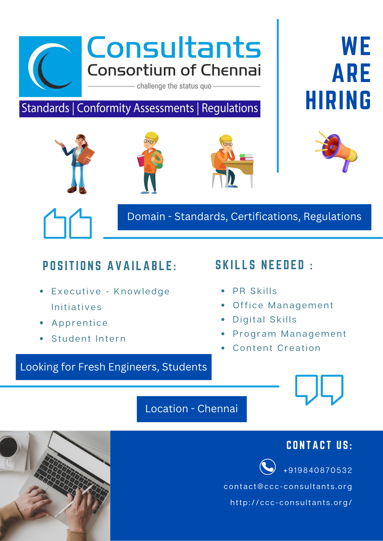 recruitment-call-poster | Consultants Consortium of Chennai