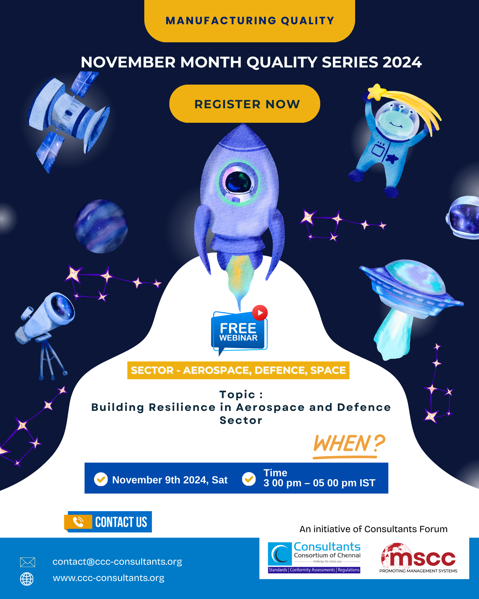 November Month Quality Series 2024 - Consultants Consortium of Chennai