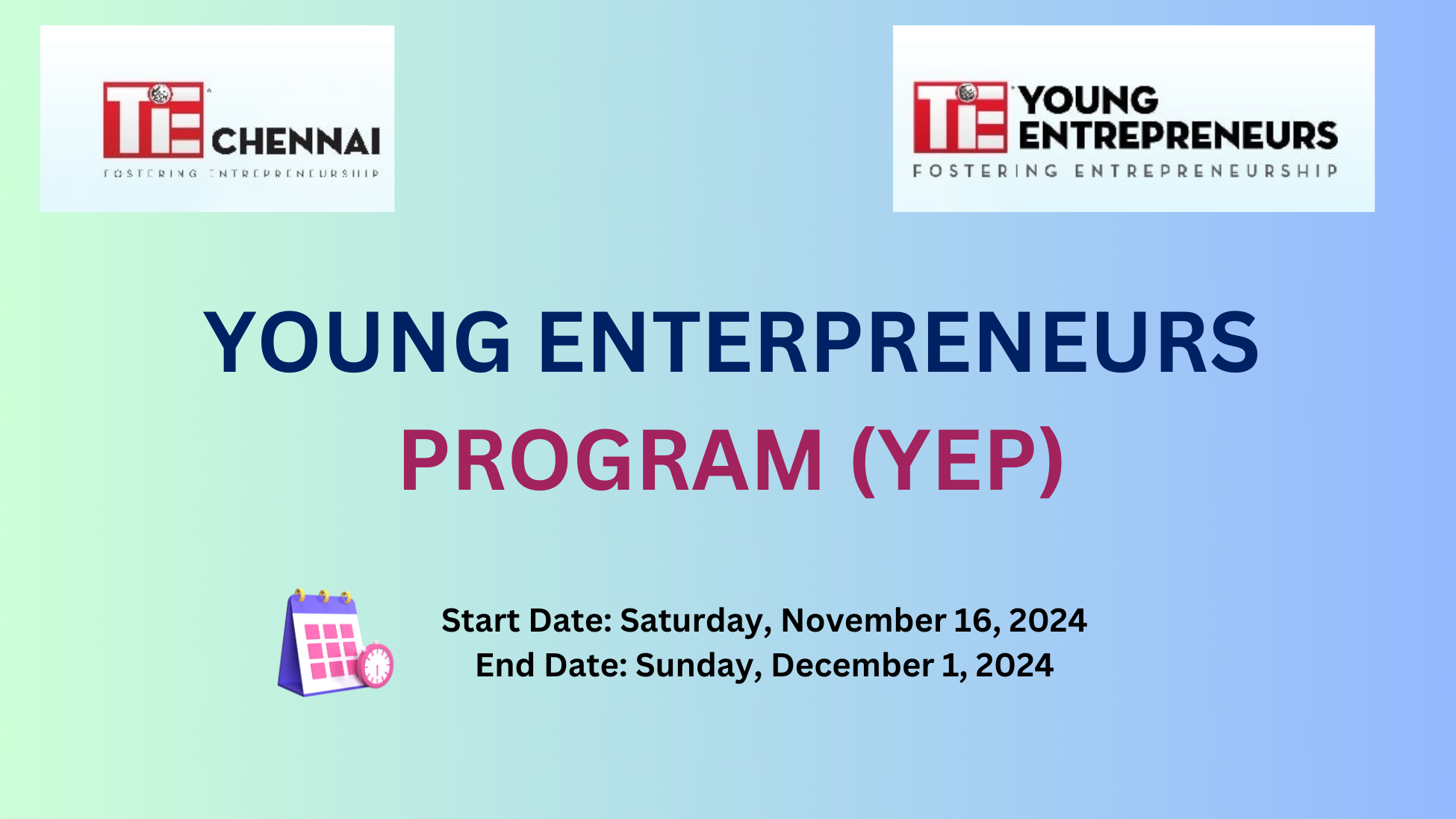 Young Entrepreneurs Program – YEP 2024 | Consultants Consortium of Chennai