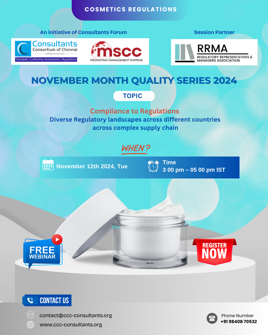 November Month Quality Series 2024 - Consultants Consortium of Chennai