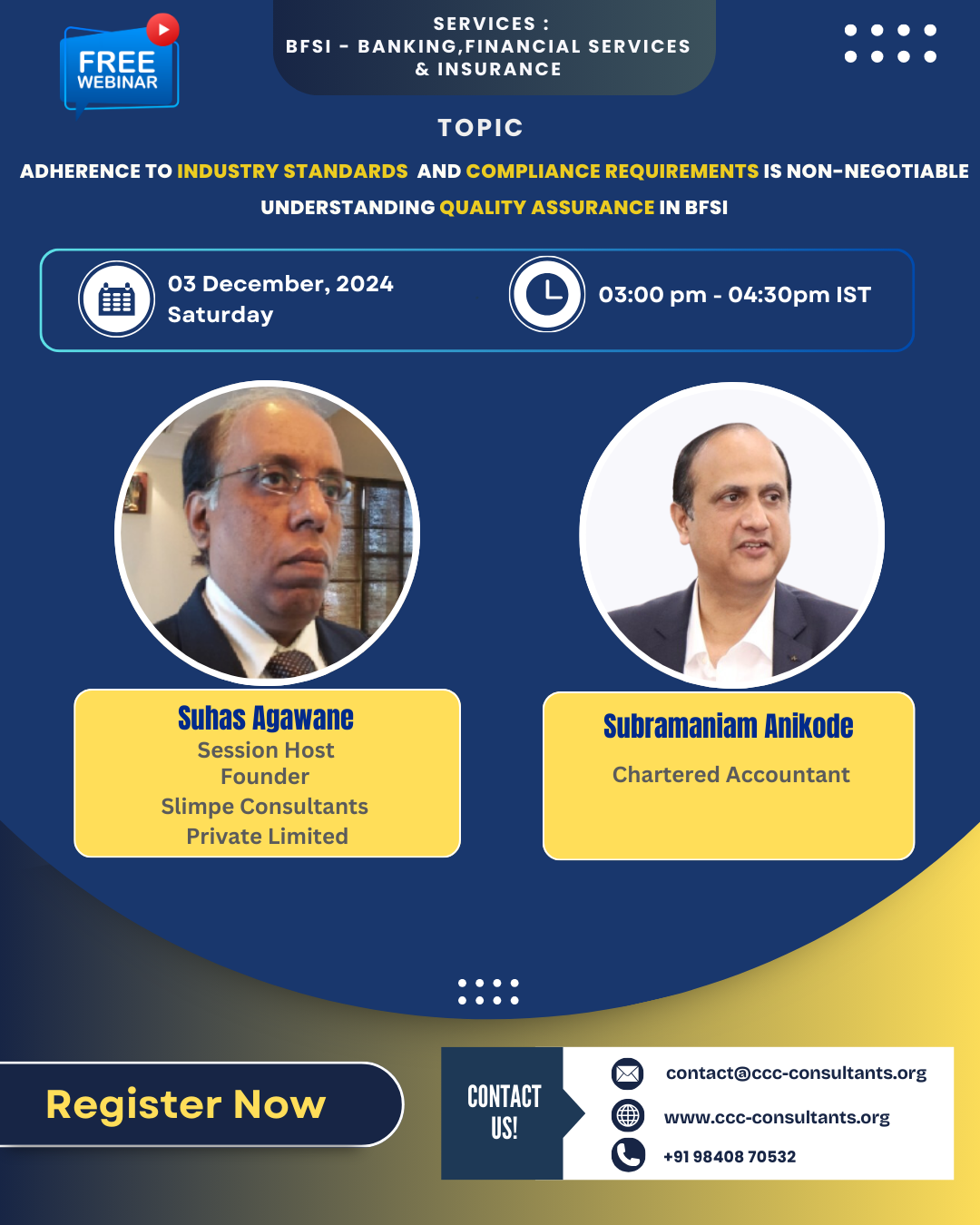 November Month Quality Series 2024 - Consultants Consortium of Chennai